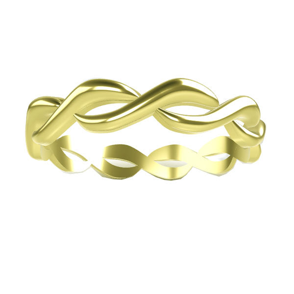 Edinburgh Celtic Twist Wedding in 18ct Yellow Gold – Tappit Hen Gallery Scottish & Celtic Jewellers
